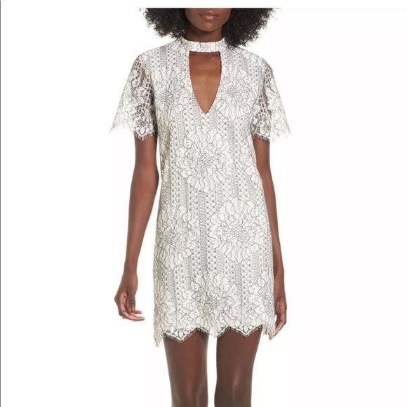 Socialite | Dresses | Socialite Pink Lace Floral Dress With Front And ...